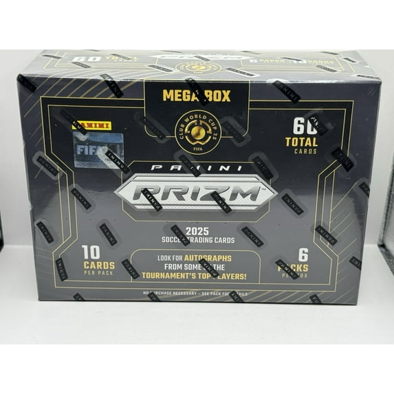 2025 Panini Prizm FIFA Soccer Mega Box - Factory Sealed - Walmart.com