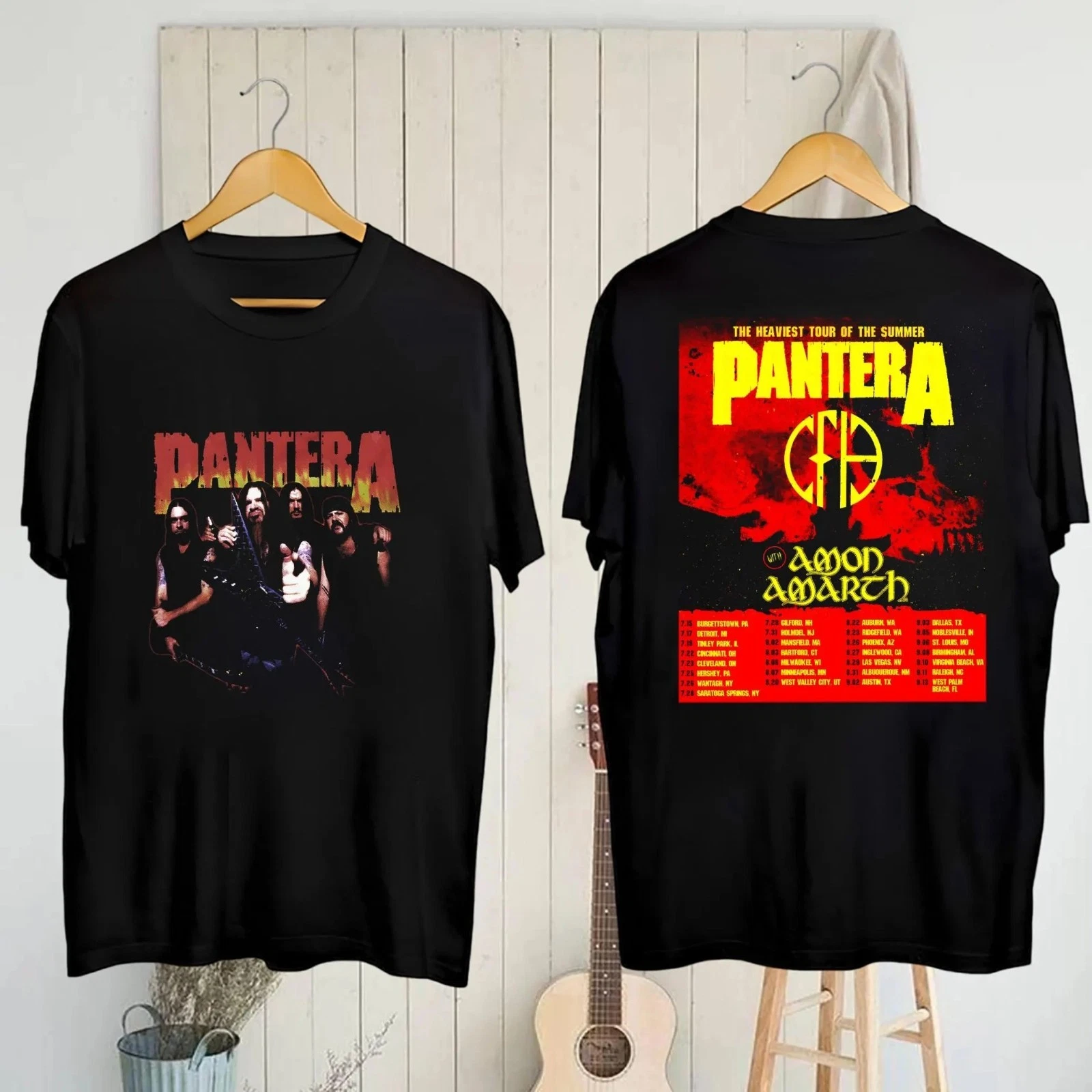 2025 Pantera The Heaviest Tour of the Summer Inspired Fan T-Shirt ...