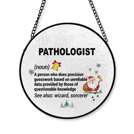 2025 Pathologist Stained Glass Window Hanging Christmas 2025 ...