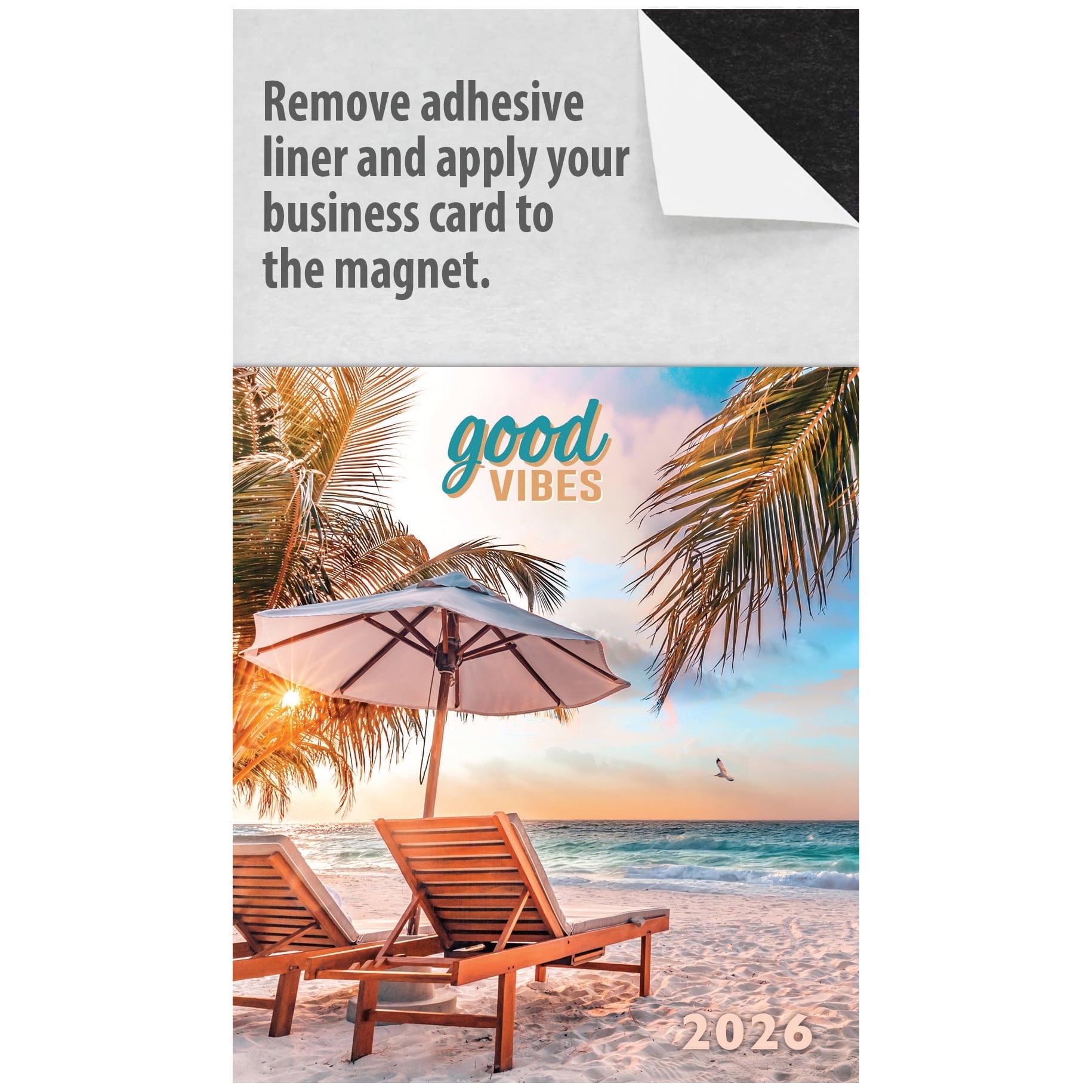 2026 Peel and Stick Magnetic Business Card Calendars, Box of 100 ...