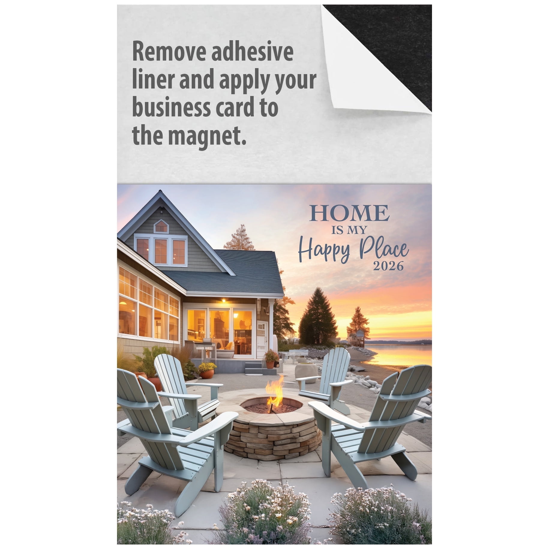 2026 Peel and Stick Magnetic Business Card Calendars, Box of 100 ...