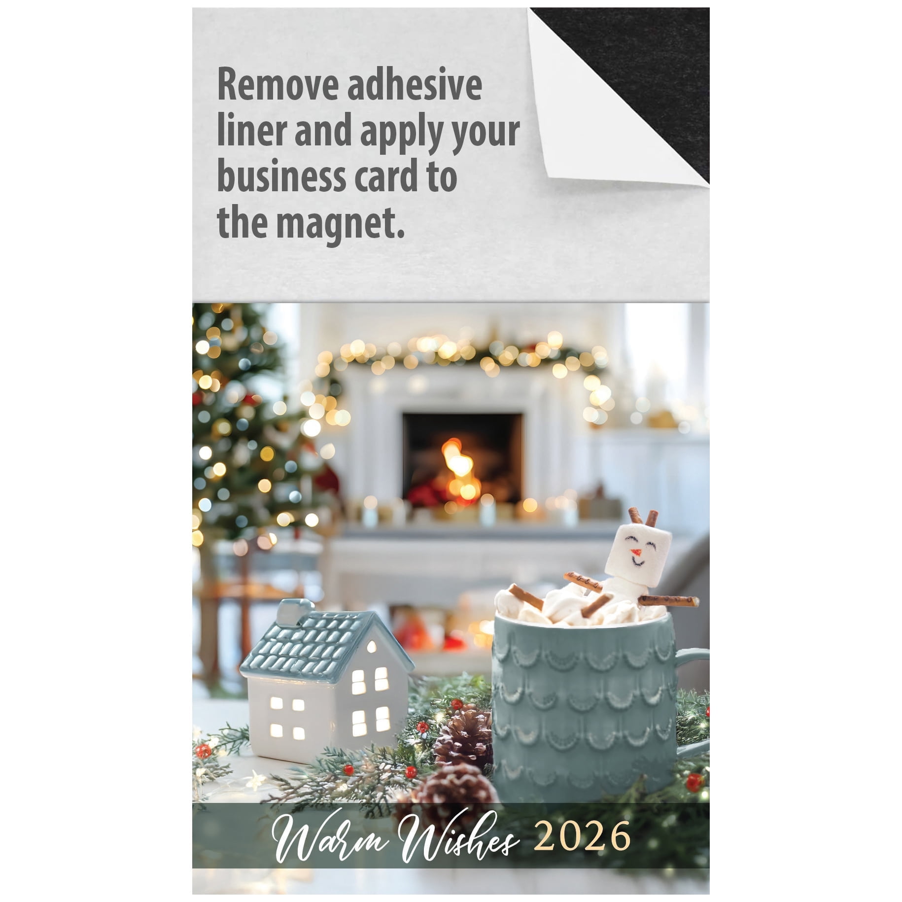 2026 Peel and Stick Magnetic Business Card Calendars, Box of 100 ...