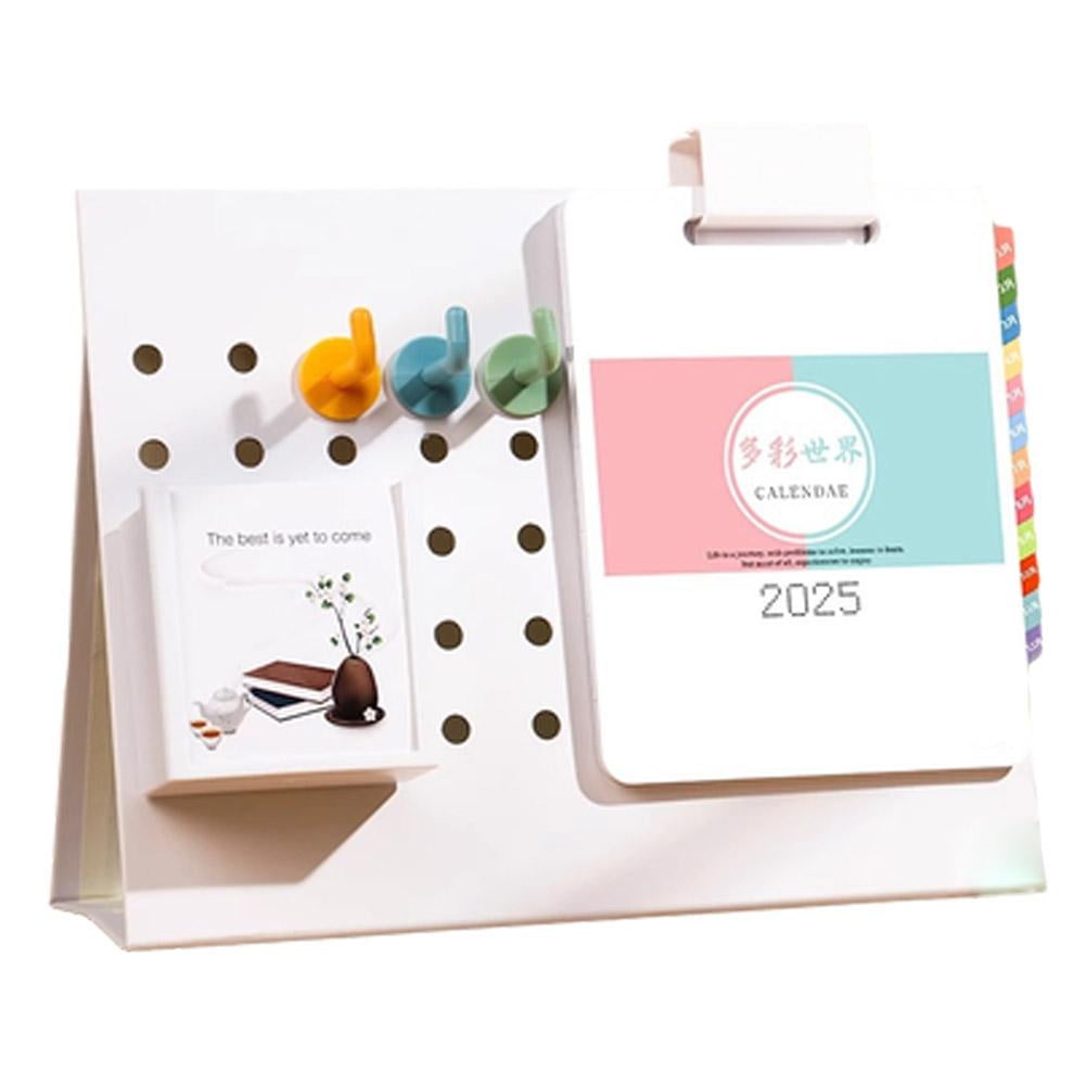 2025-Perforated Board Storage Desk Calendar,Stand Up Desk Calendar with ...