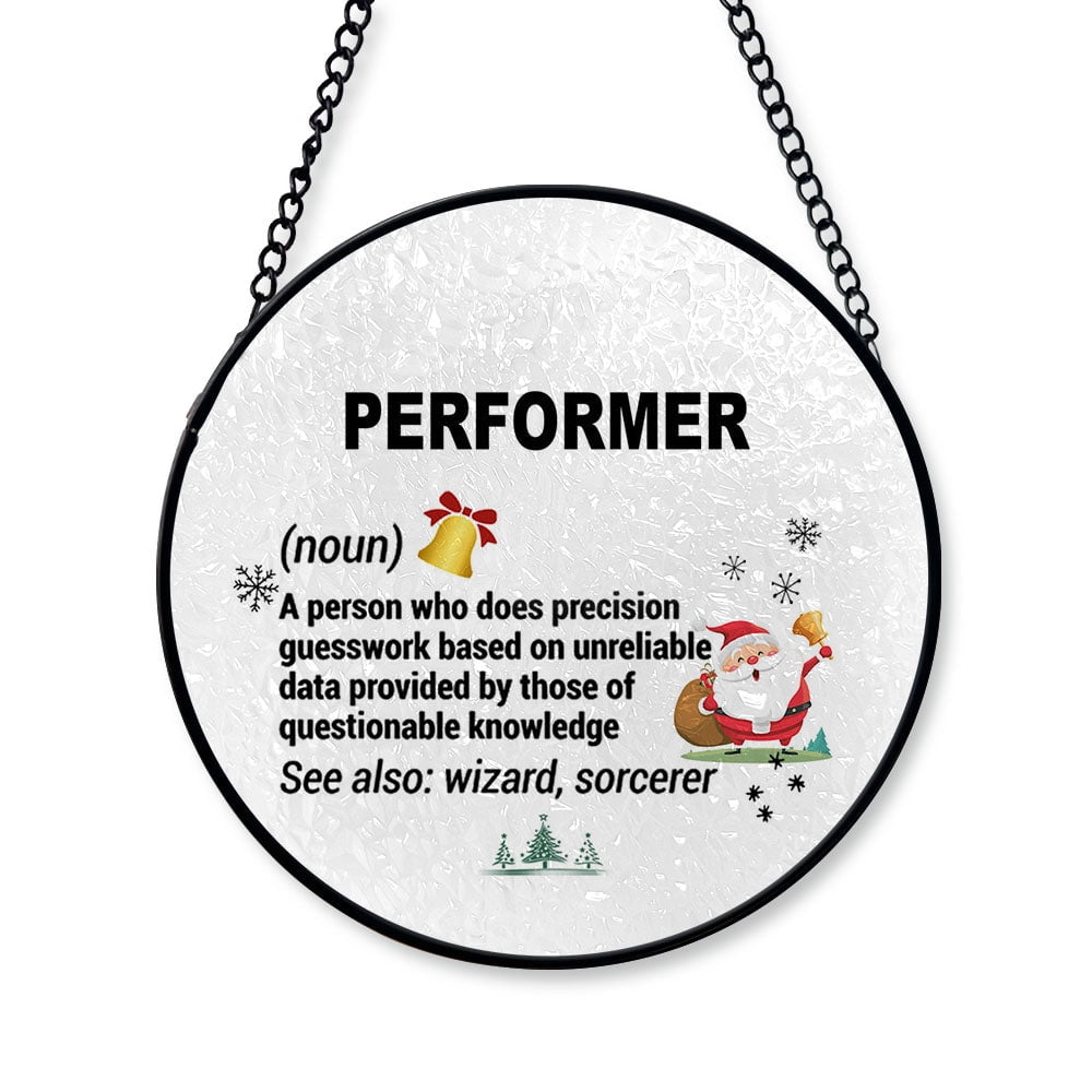 2025 Performer Stained Glass Window Hanging Christmas 2025, Performer ...