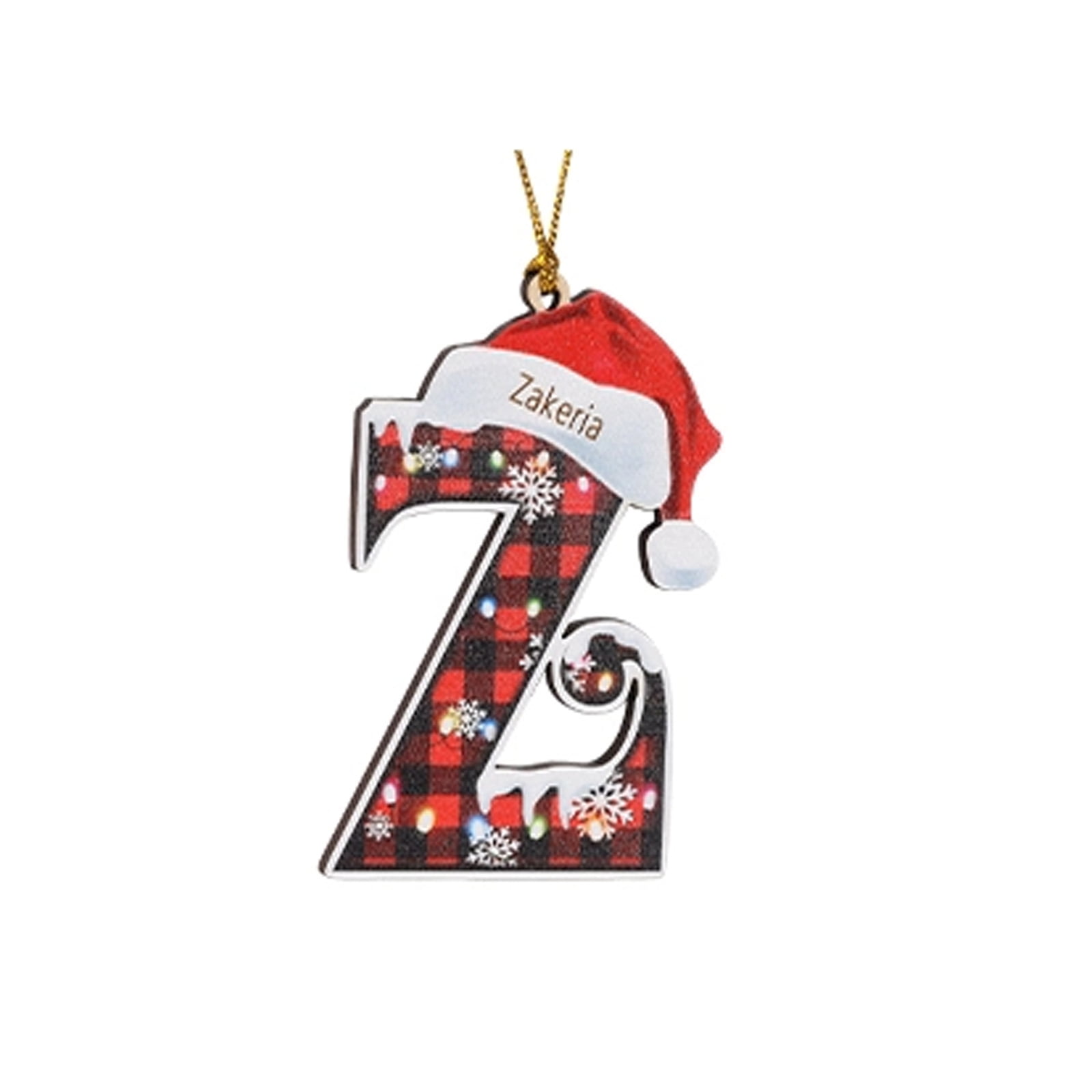 2025 Personalized Christmas Letter Tree Hanging Pendant - 26 Alphabet ...