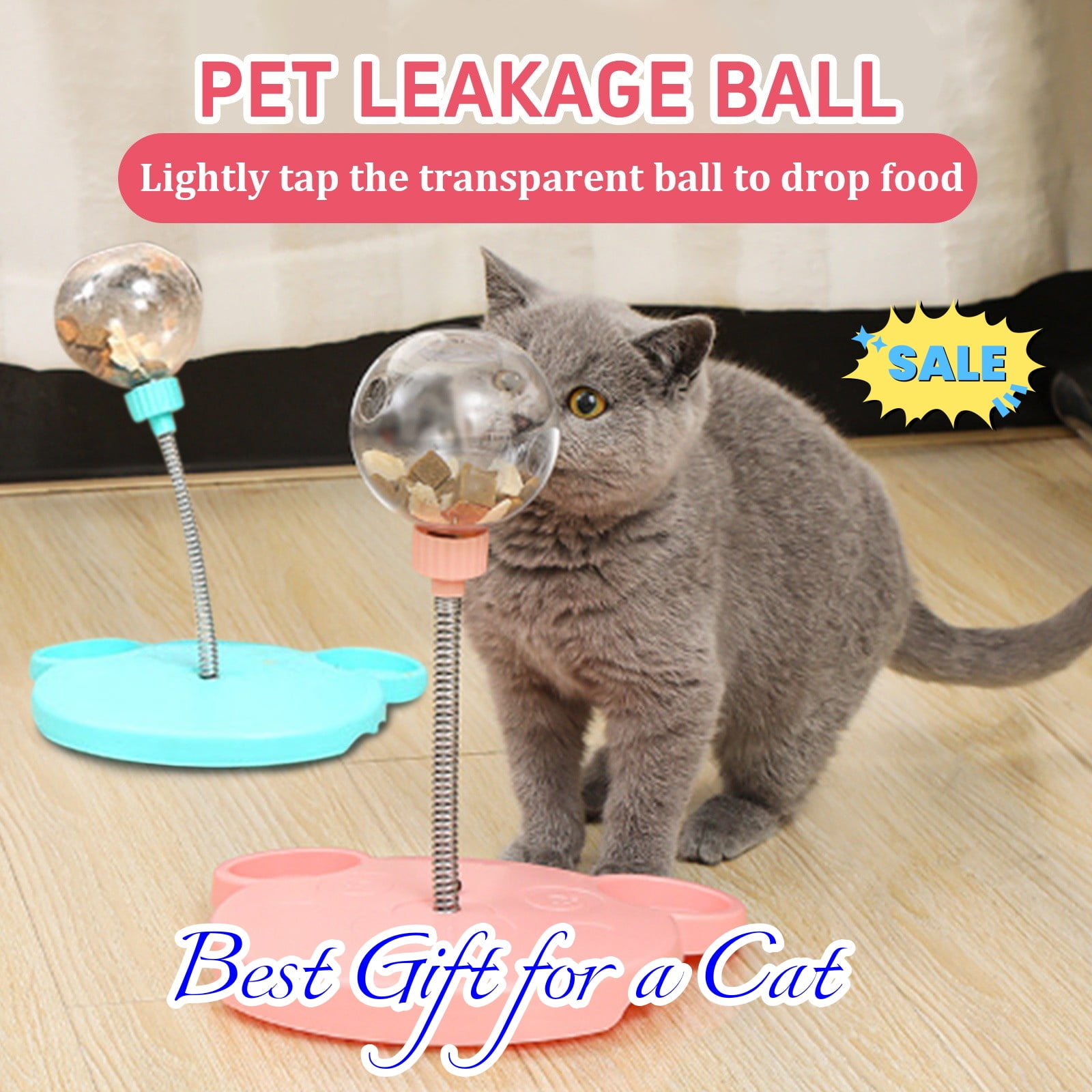 2025 Pet Leakage Slow Food Eater, Pet Specific Release Cat's Playful ...
