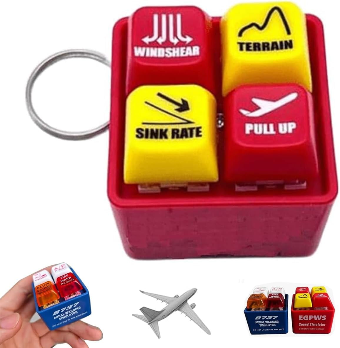 2025 Pilot and Crew Alert Keychain EGPWS Warning Sound Simulator, Tiny ...