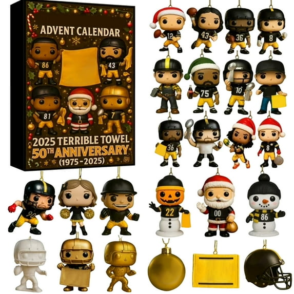 2025 Pittsburgh Steelers 50th Anniversary Advent Calendar 2025, 24 ...