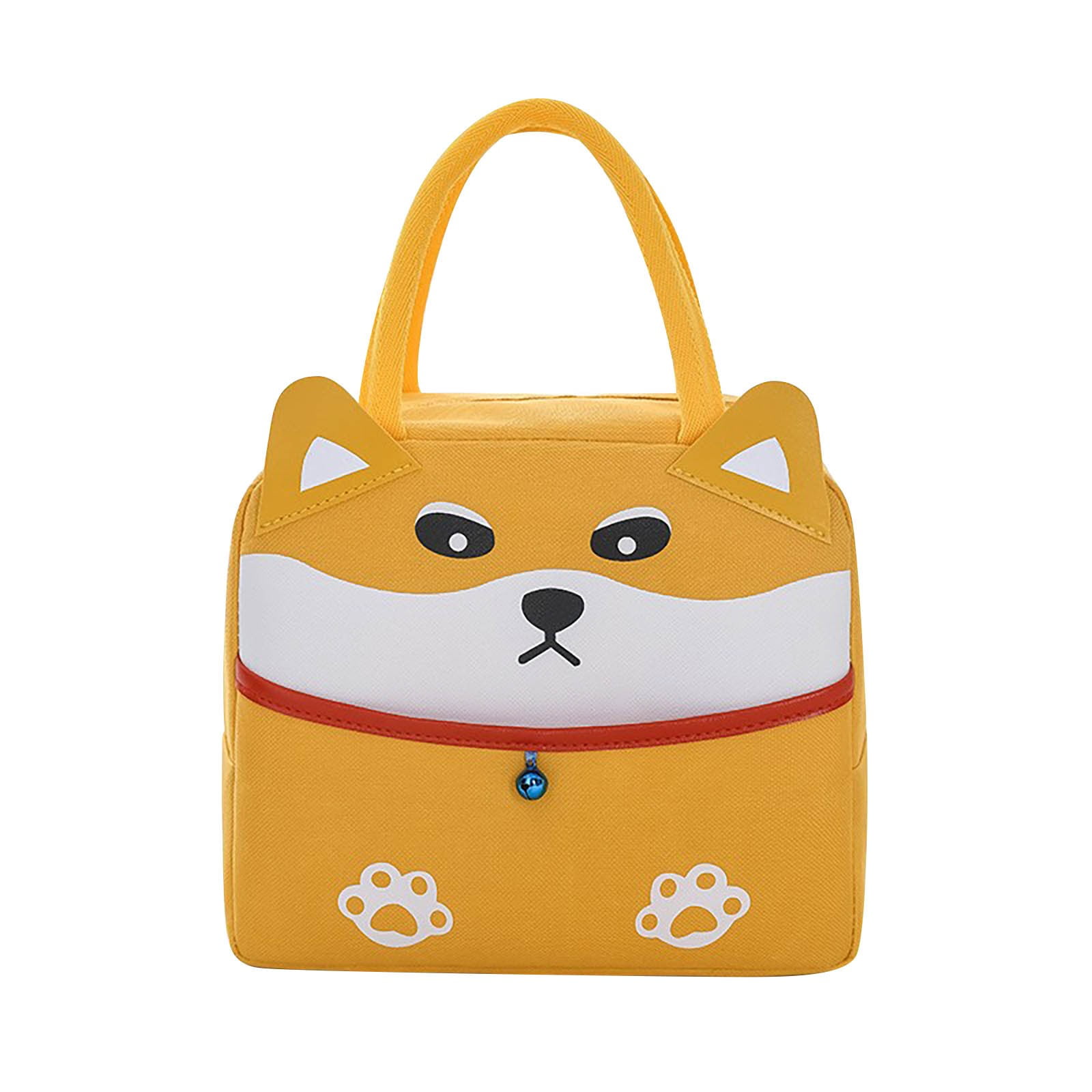 2025 Plan, Lunch Bag, Kaireo Yellow Lunch Bag, Canvas Insulated Bento ...