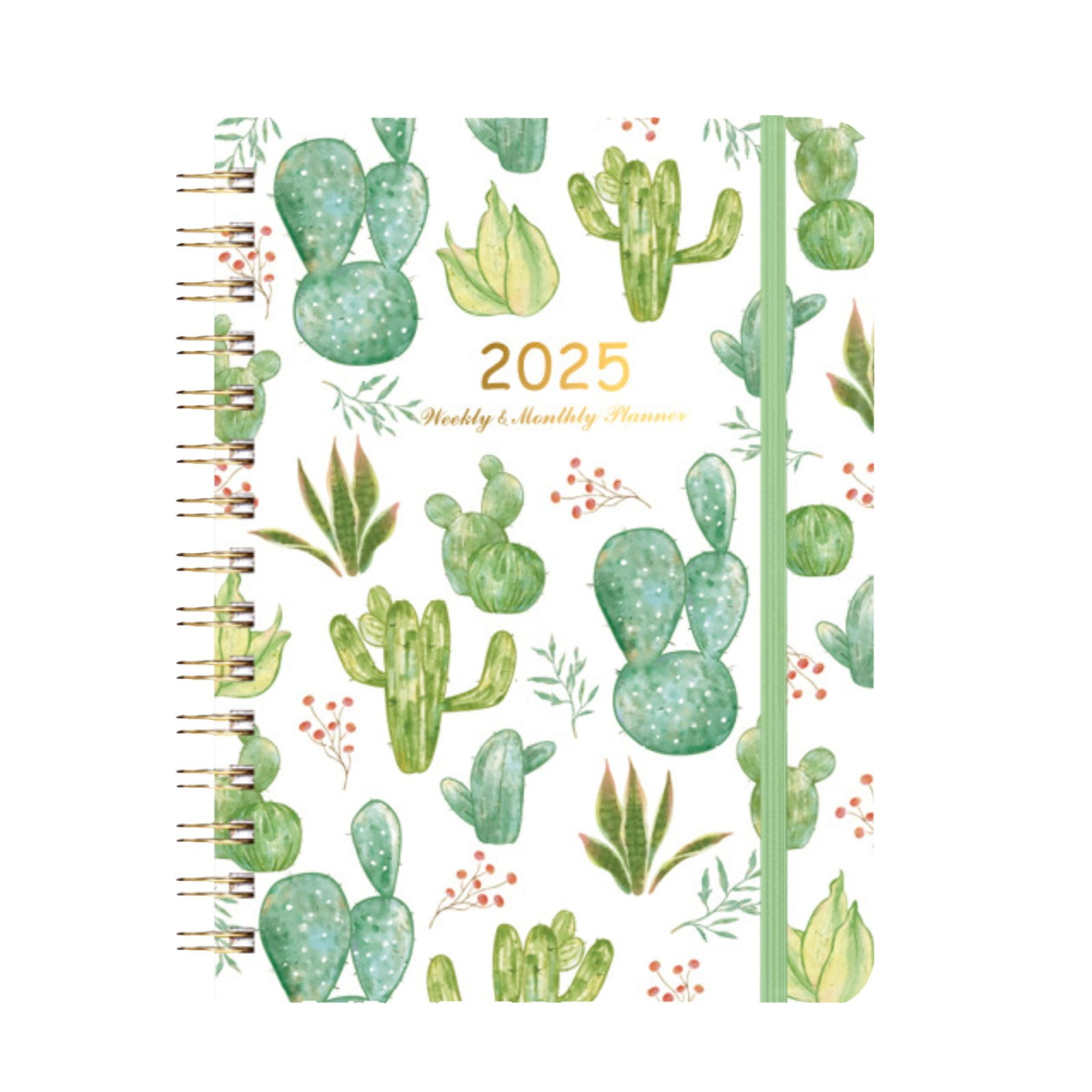 2025 Planner Weekly Monthly Yearly Agenda Notebook Flower Calendar ...