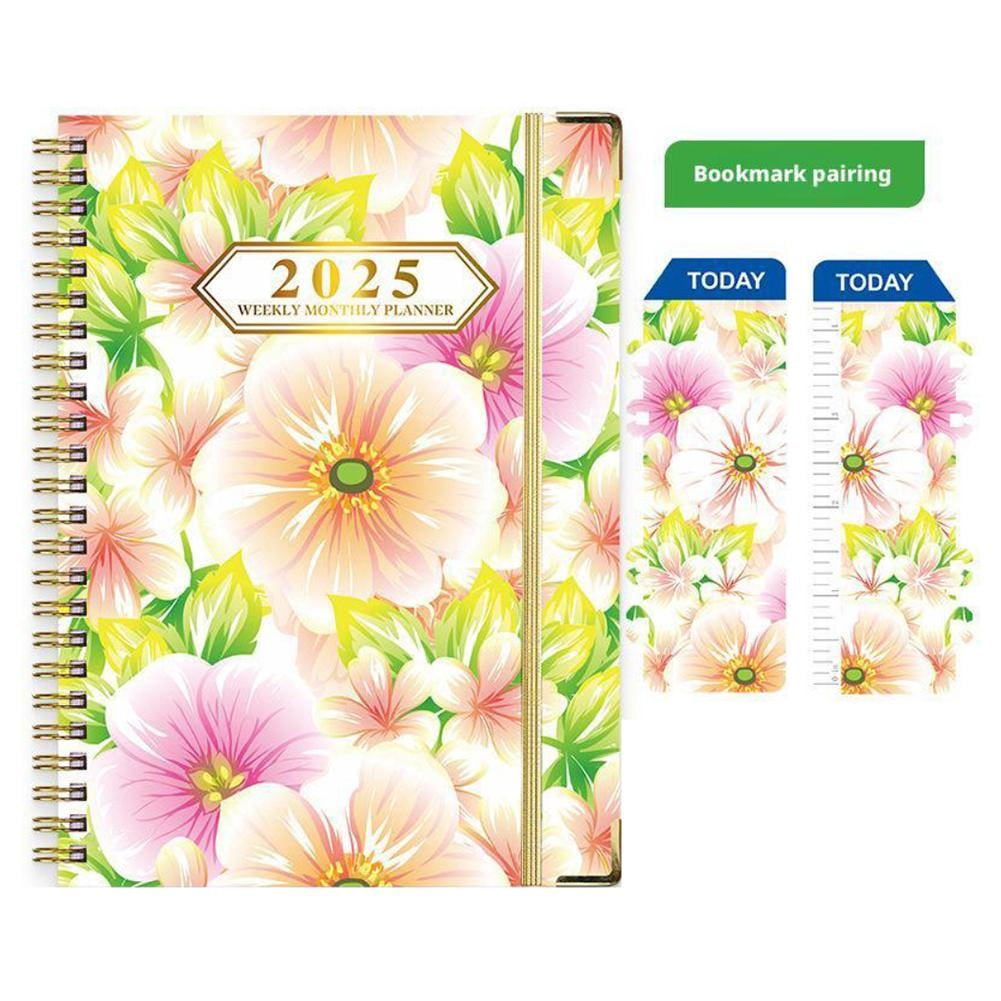 2025 Planner Coil Notebook, A5 Size Blue Schedule Book Separate With ...