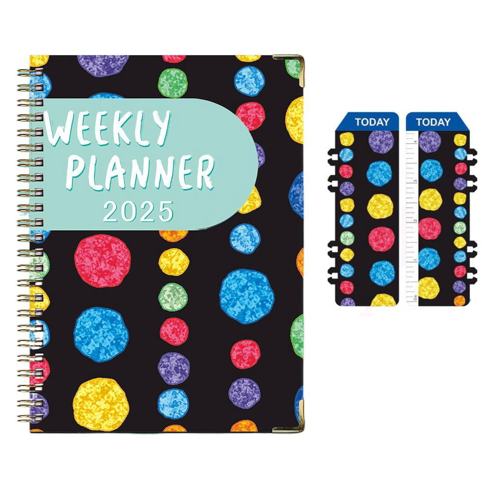 2025 Planner Coil Notebook, A5 Size Blue Schedule Book Separate With ...