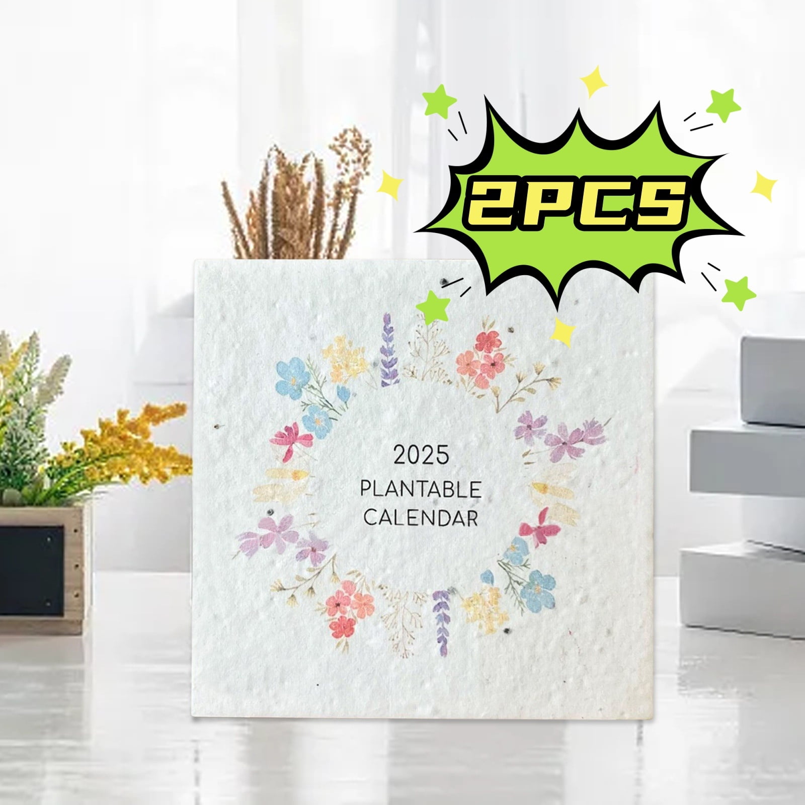 2025 Plantable Calendar, Eco-Friendly Greenery Planner with Growable ...