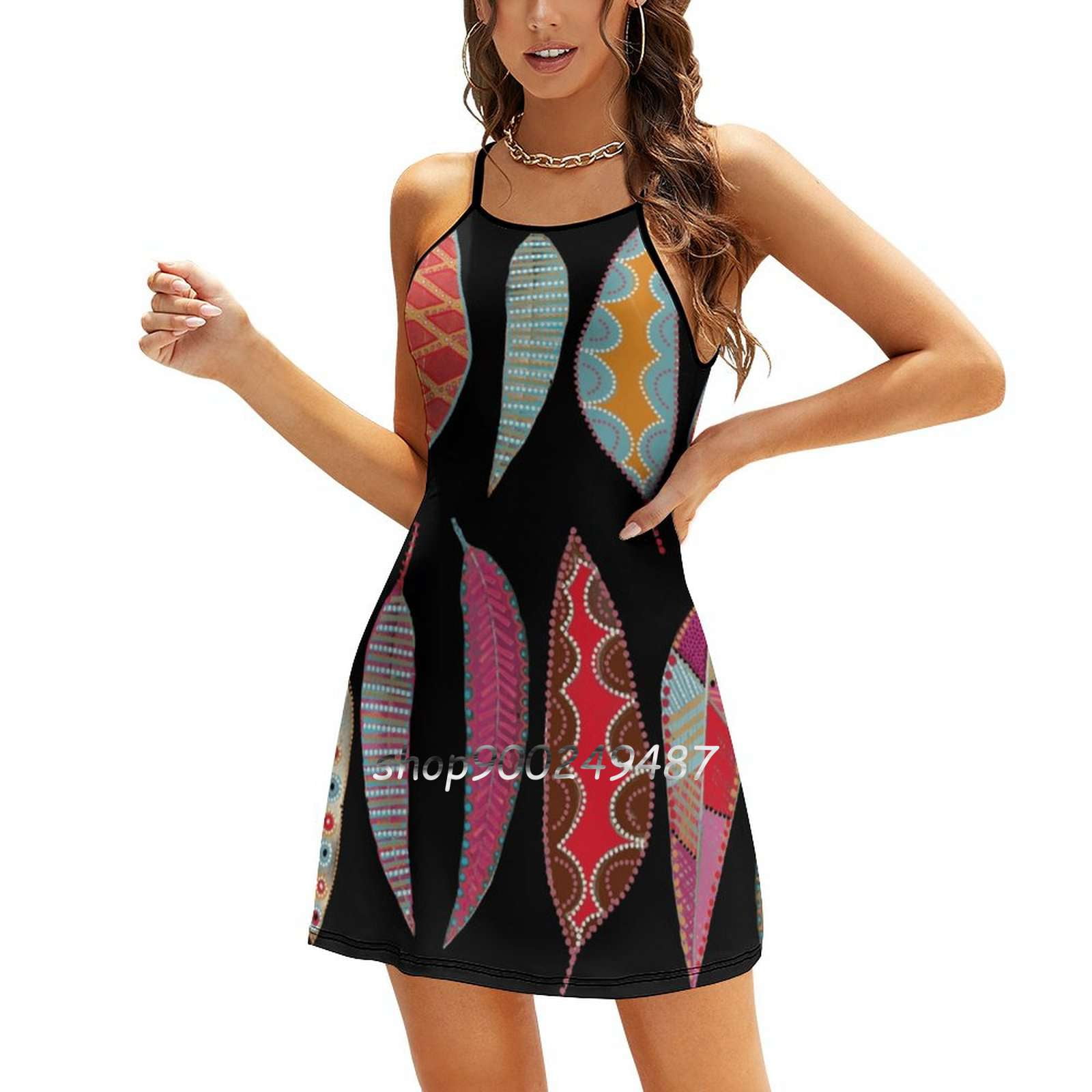 2025 Playing With Pattern Square Neck Dress New Plus Size Elegant Women ...