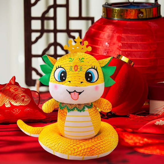 2025 Plush Snake Doll for Holiday Gifting, Cuddly Fabric Toy for Play ...