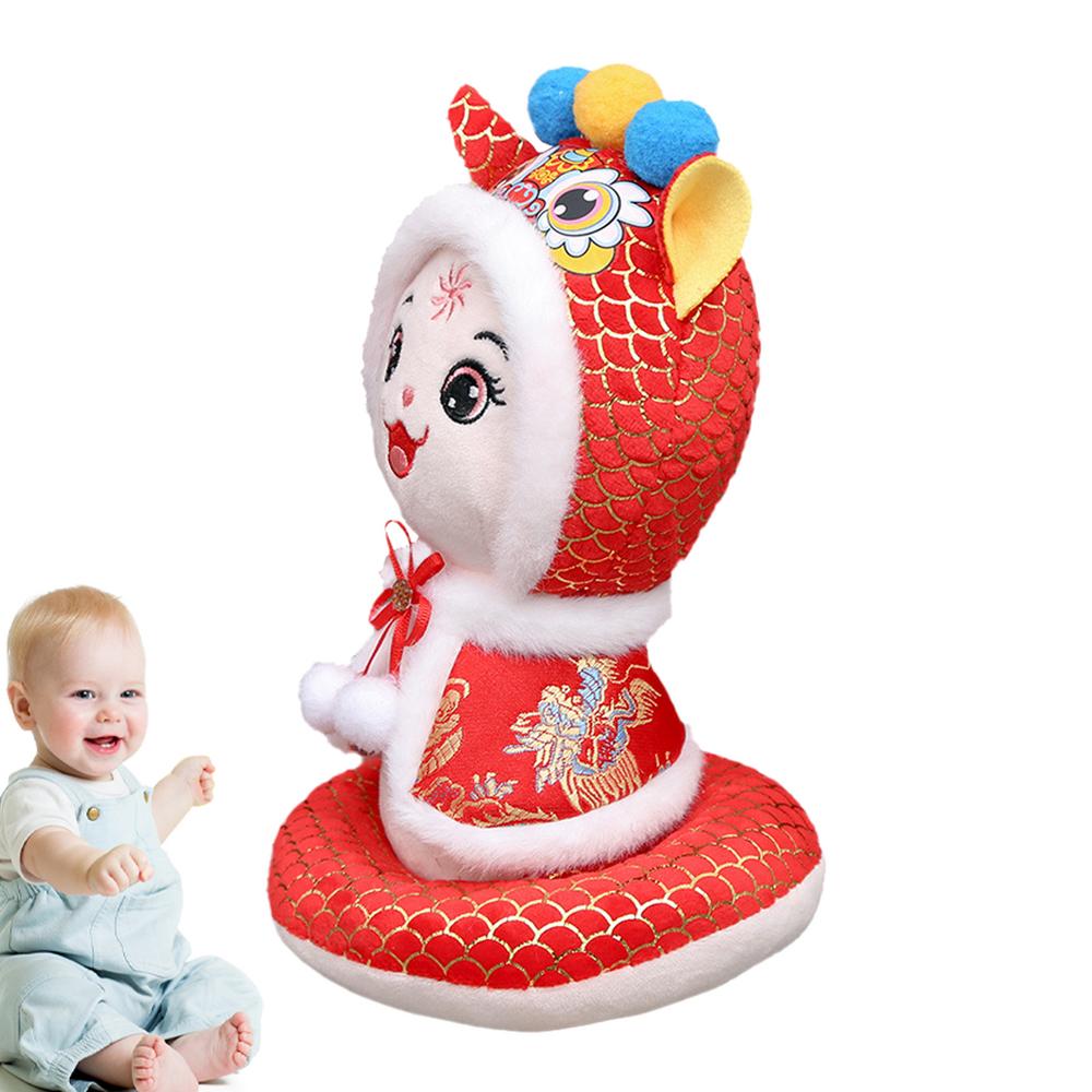 2025 Plush Snake Toys Year of the Snake Mascot Snake Stuffed Toy ...