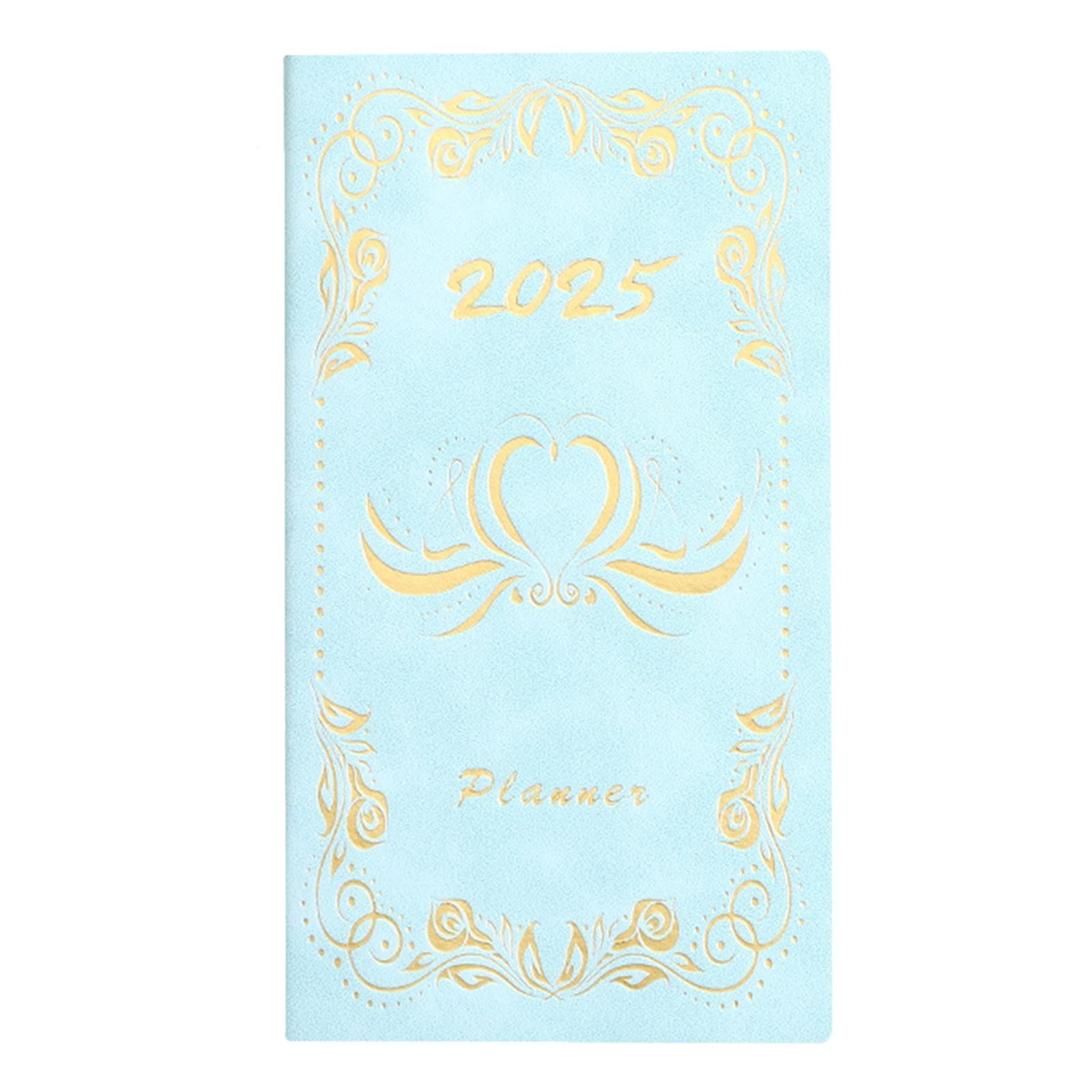 2025 Pocket Planner Mini Weekly Planner Leather Notepad Daily Schedule ...