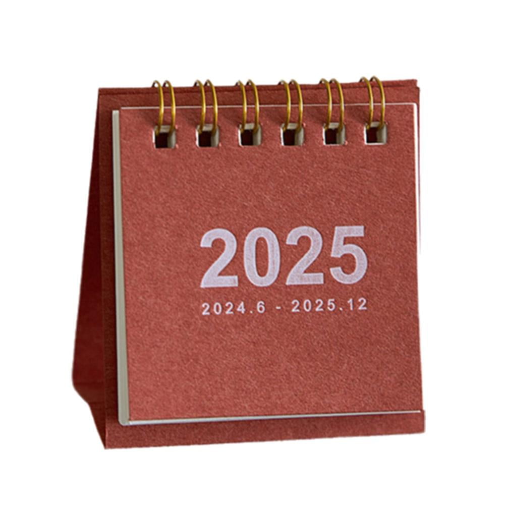 2025 Pocket Planner with Decorative Desktop Punch Portable Calendar ...