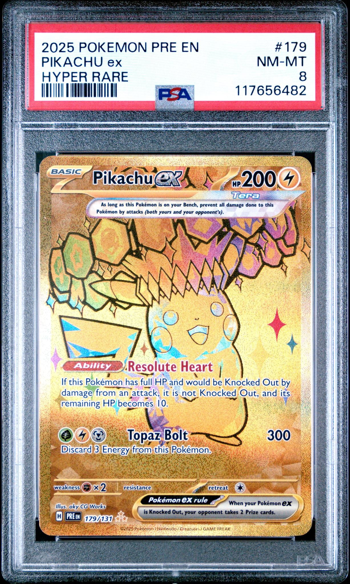 2025 Pokemon Scarlet and Violet Prismatic Evolutions Hyper Rare Pikachu ...