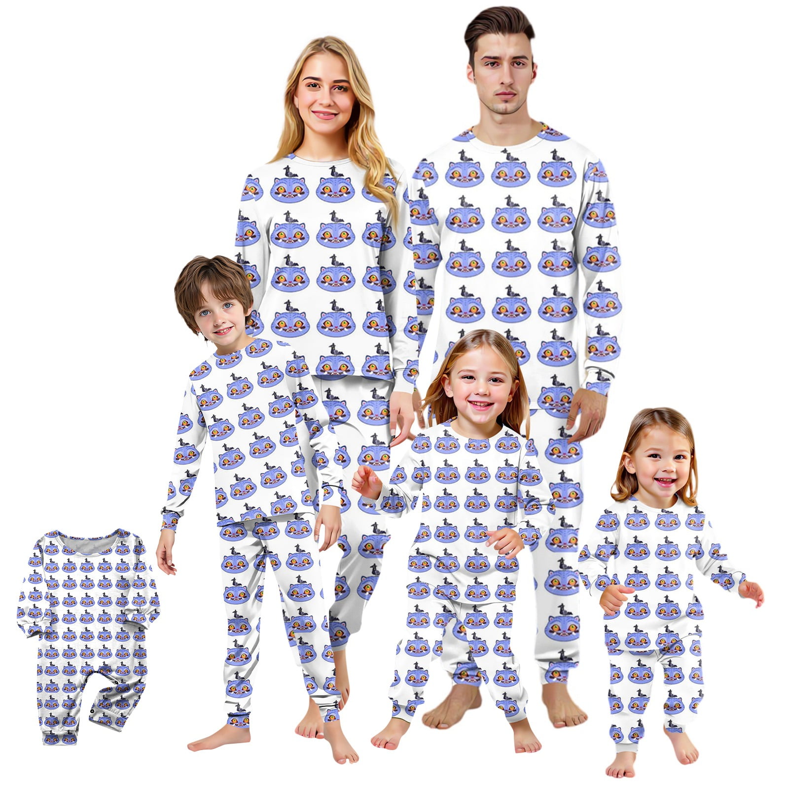 2025 Pop Stars Christmas Family Matching Pajamas Sets, Fun Holiday Pjs ...