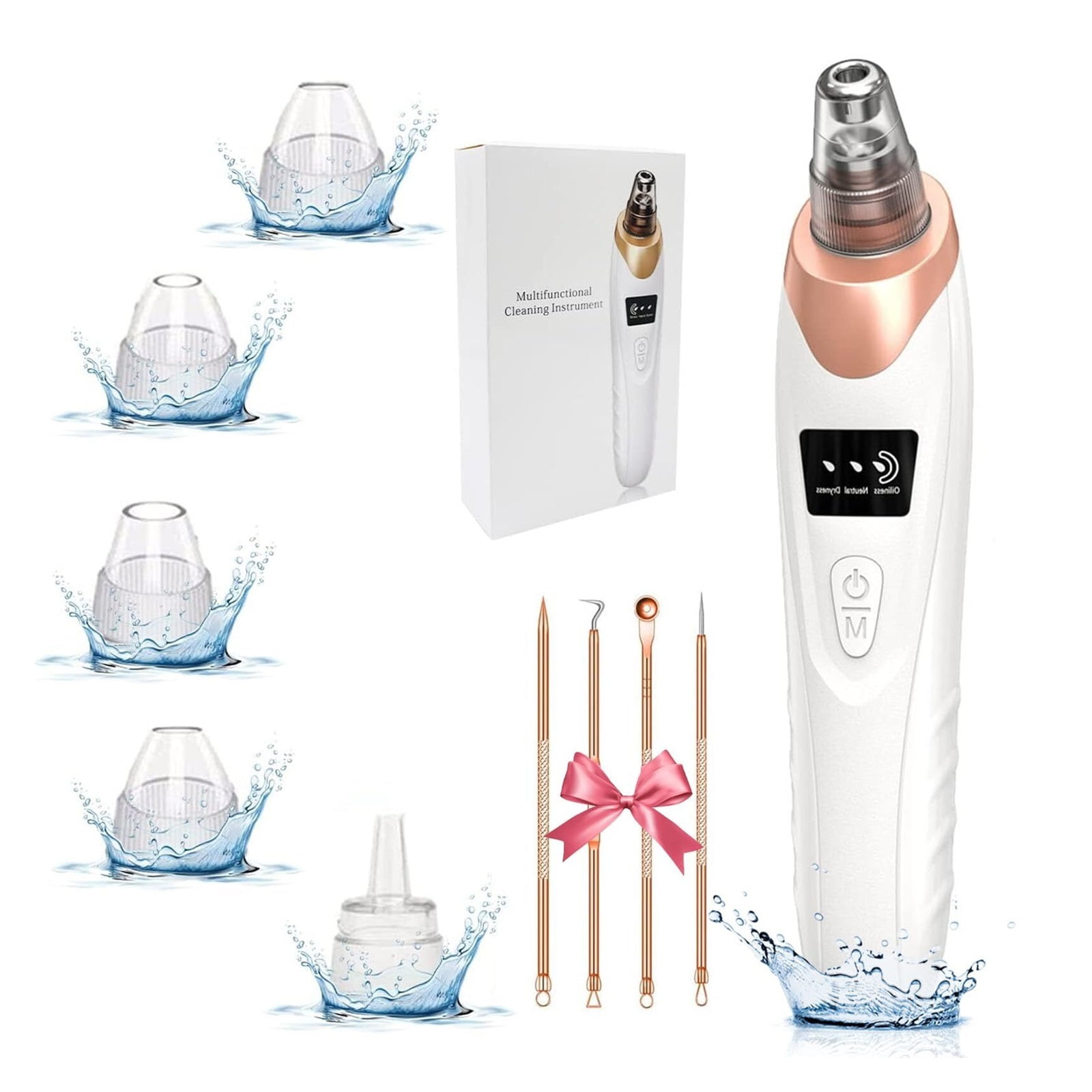 2025 Pore Vacuum,USB Rechargeable Blackhead Remover Vacuum,3 Levels ...
