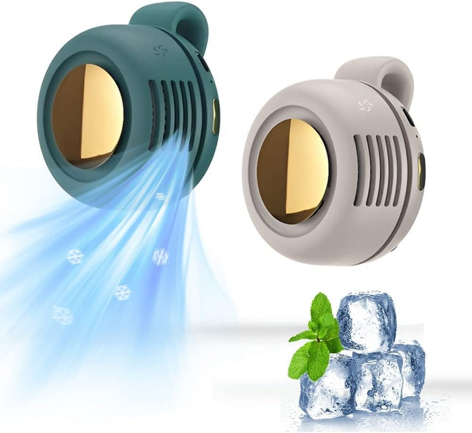 2025 Portable Silent Mini Bladeless Electric Fan, 3-Speed Waist Hanging ...