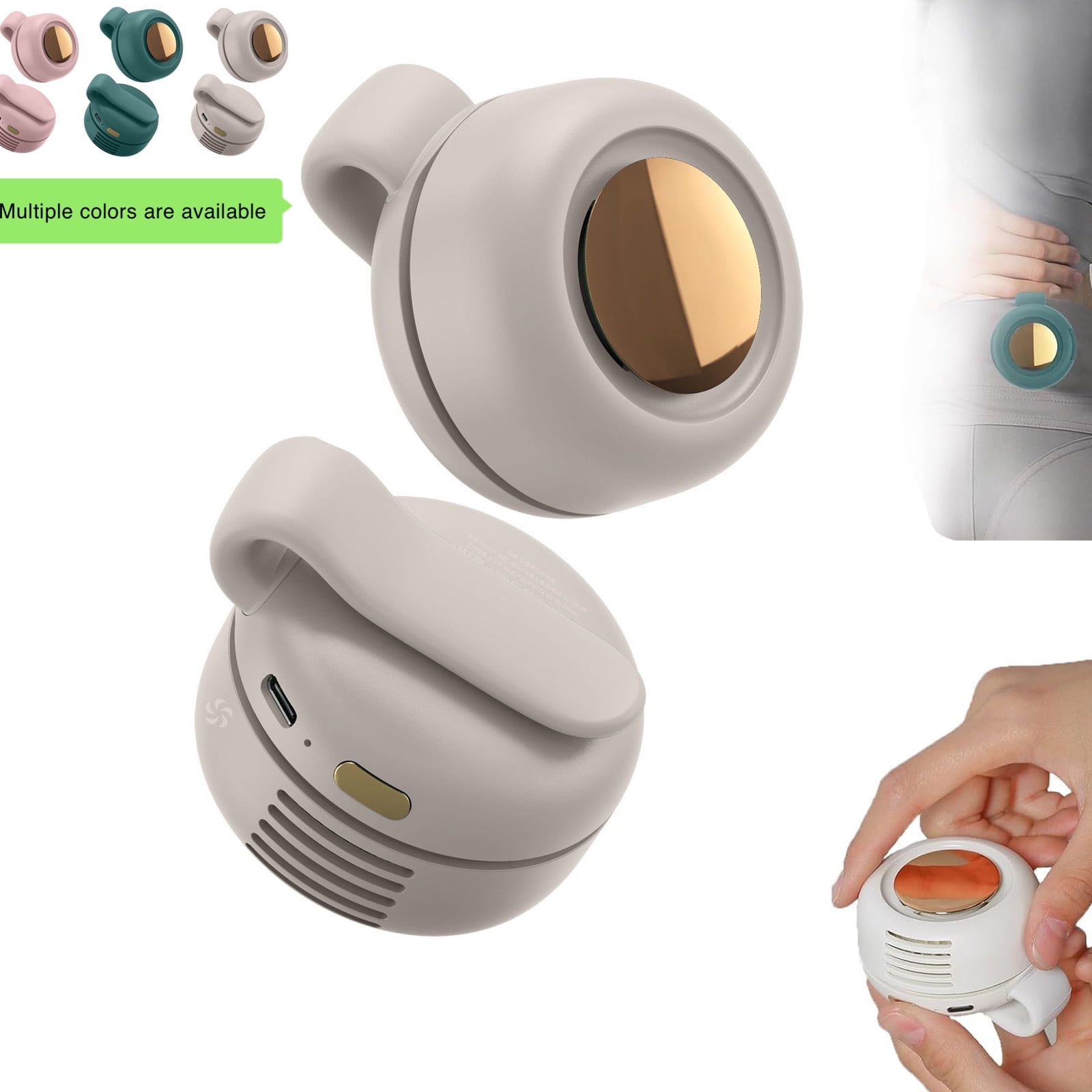 2025 Portable Silent Mini Bladeless Electric Fan,Small Clip Fan, 360 ...