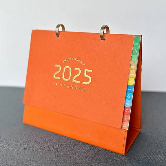 2025 Premium Business Desk Calendar, Artificial Leather Frame, Fashion ...