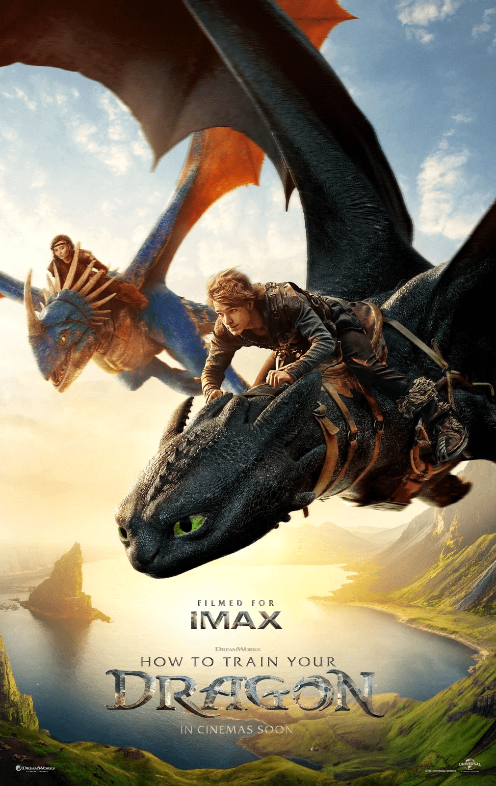 2025 Promo Film Poster Print “How to Train Your Dragon” Dean DeBlois ...