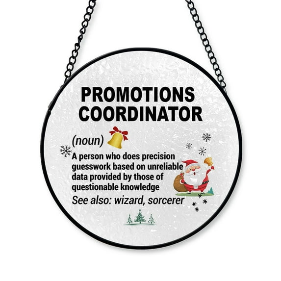 2025 Promotions Coordinator Stained Glass Window Hanging Christmas 2025 ...