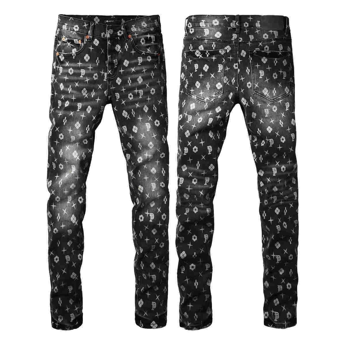 2025 Purple Jeans Men's Jeans Stretch Ripped Straight Skinny Denim ...