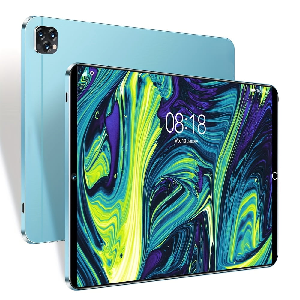 2025 Q7 Android 14 Tablet, 10.1" HD, 8GB RAM(4+4), 256GB ROM, Dual Cam ...
