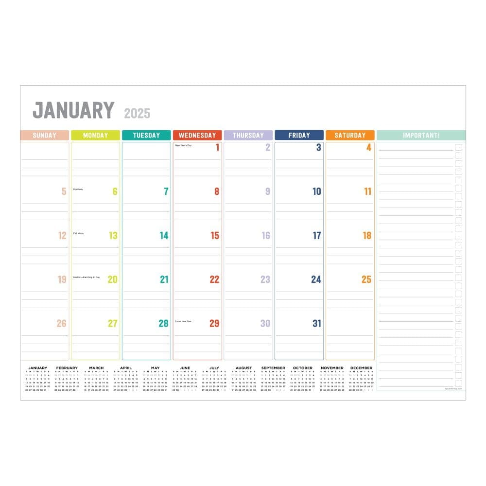 TF Publishing, Colors of the Rainbow 2025 Desk Pad - Walmart.com