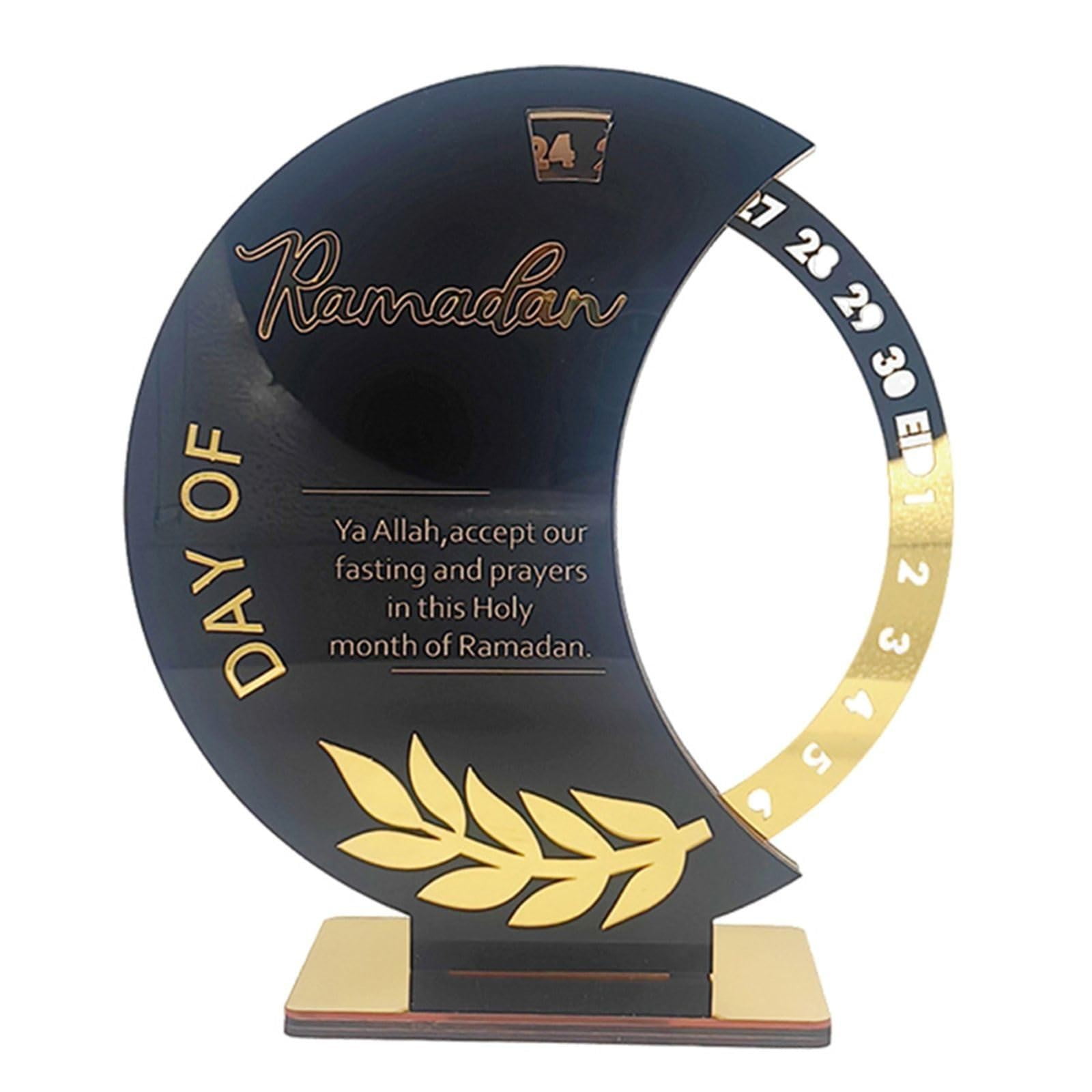 2025 Ramadan Advent Calendar Ramadan Decorations For Home Moon Shape ...