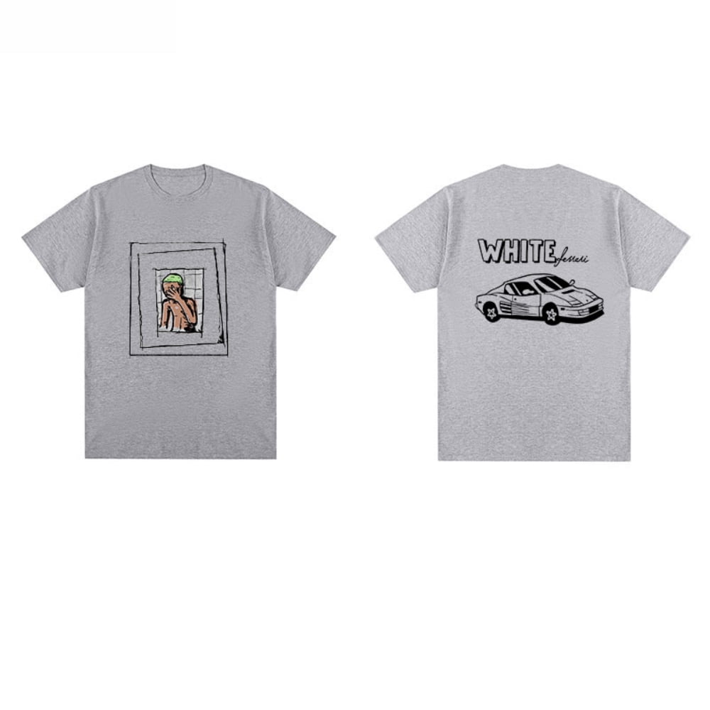 2025 Rapper 2Side Short-sleeved T-shirt Hip-hop Sports Car Rap Men ...