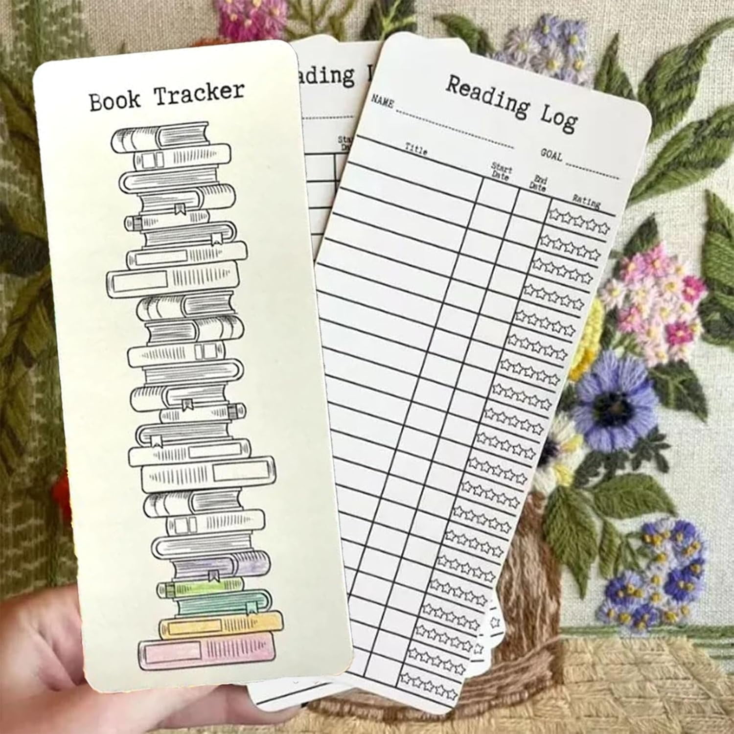 2025 Reading List Bookmark, Reading Log Bookmark, Library Card Bookmark ...