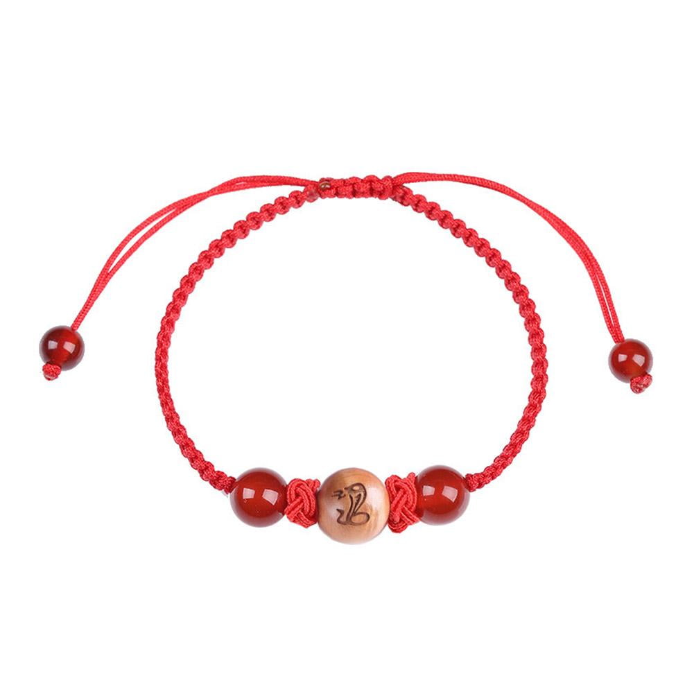 2025 Red String Red Rope Bracelet Adjustable Snake USA Pattern Lucky ...