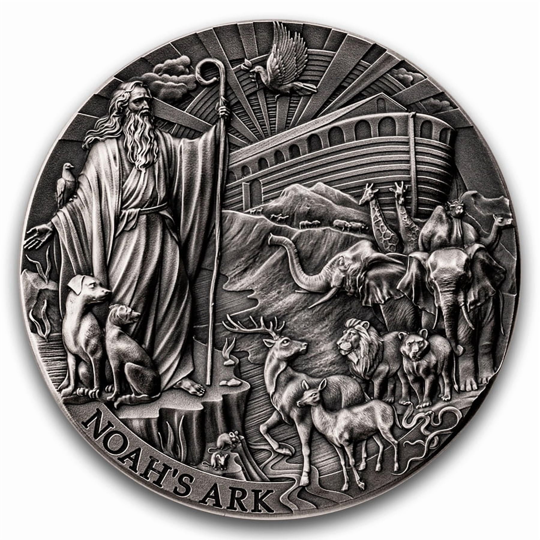 2025 Rep. of Cameroon 2 oz Silver Noah's Ark (w/ Box & COA) - Walmart.com