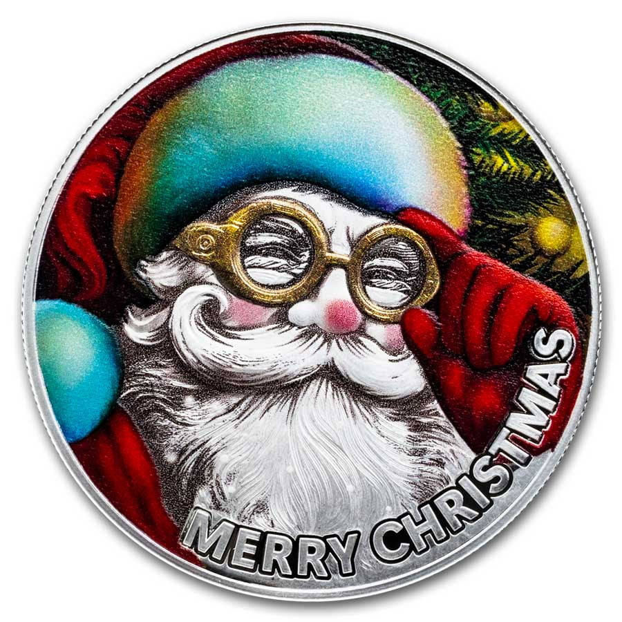 2025 Republic of Cameroon 1/2 oz Silver Santa Claus - Walmart.com