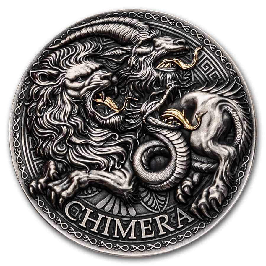 2025 Republic of Cameroon 1 oz Silver Greek Mythology; Chimera ...