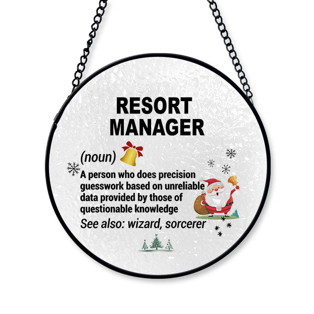 2025 Resort Manager Stained Glass Window Hanging Christmas 2025, Resort ...
