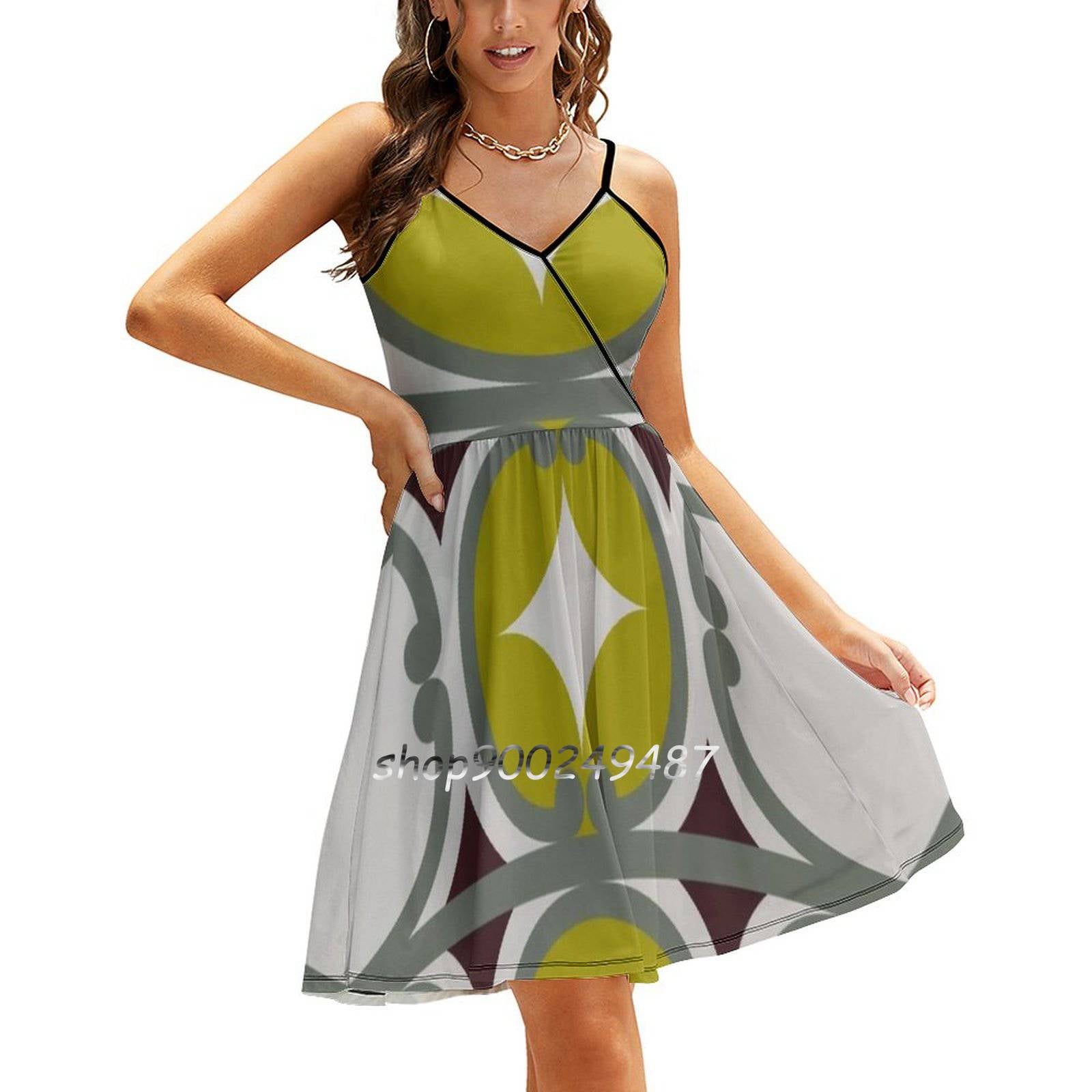2025 Retro Maori ( Lime ) Sweetheart Knot Flared Dress Fashion Design ...