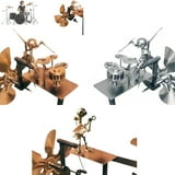 2025 Rock Band Wind Spinner – Handmade Metal Guitarist/Drummer, Lawn ...