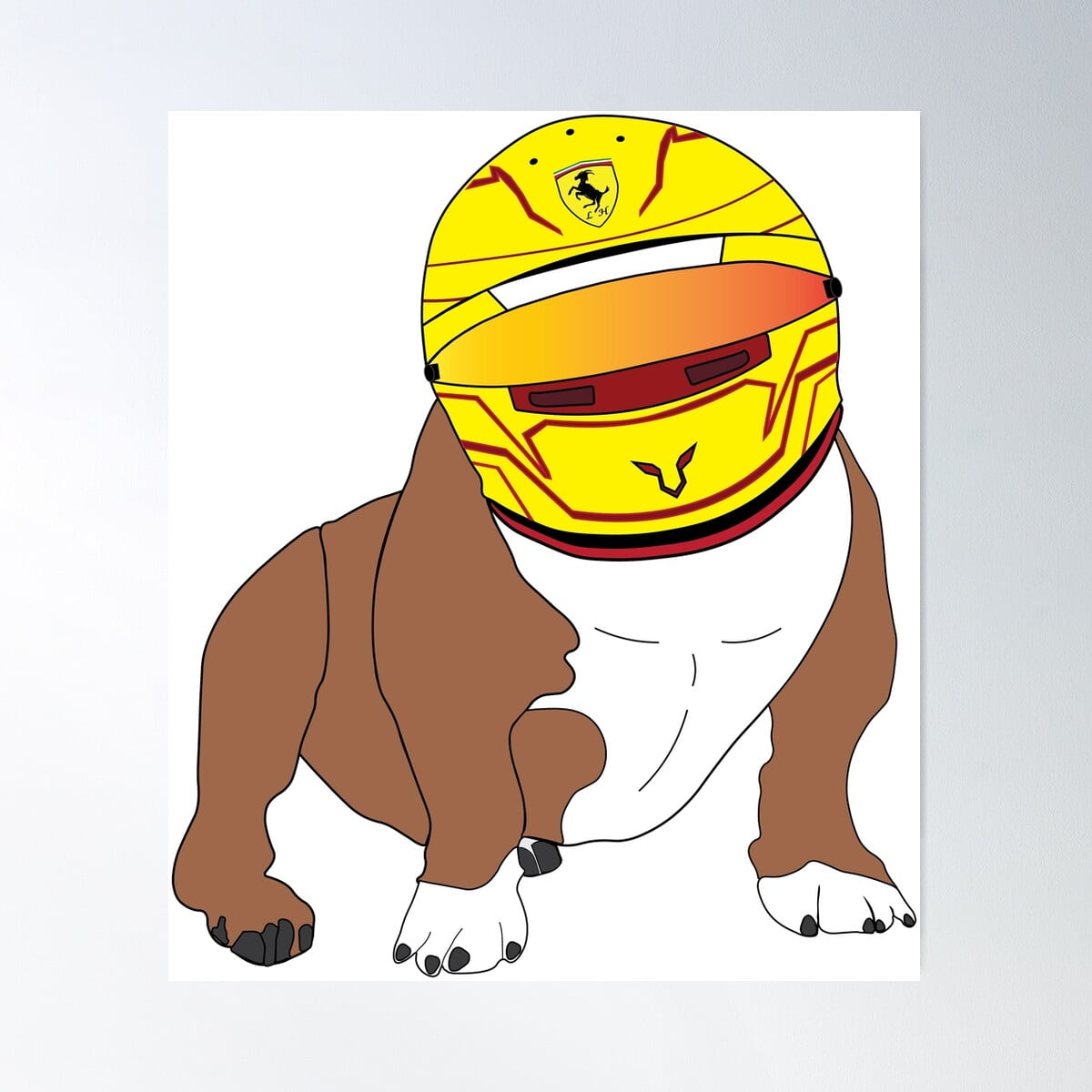 2025 Roscoe Hamilton Wearing Rari Helmet Poster Wall Art, Modern Wall ...