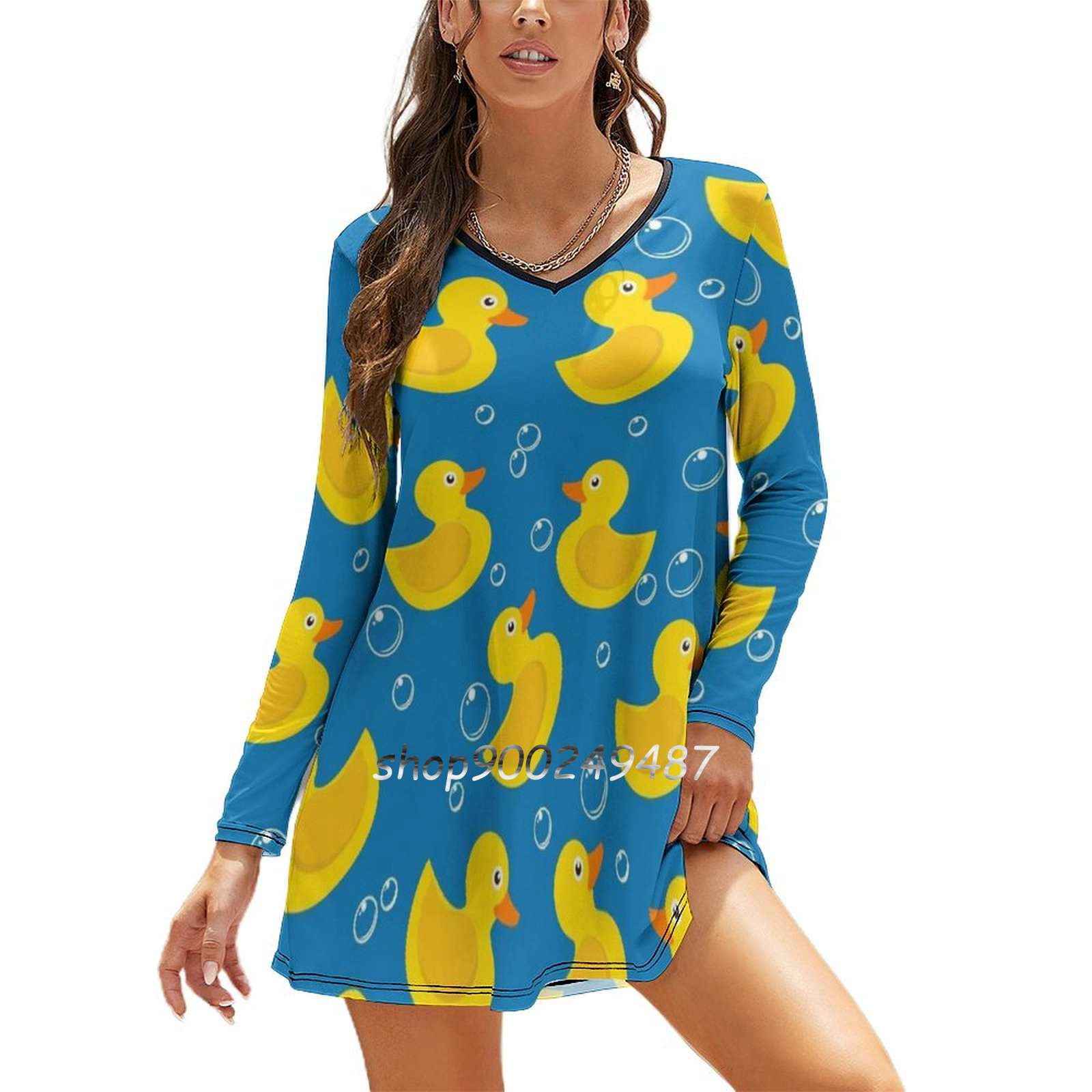 2025 Rubber Ducky Evening Party Dresses Midi Dress Female Sweet One ...