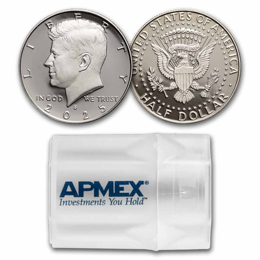 2025-S Kennedy Half Dollar Gem Proof 20-Coin Roll - Walmart.com