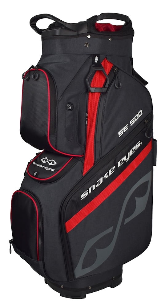 Snake Eyes Golf SE500 Cart Bag Black/Heather Gray/Red - Walmart.com