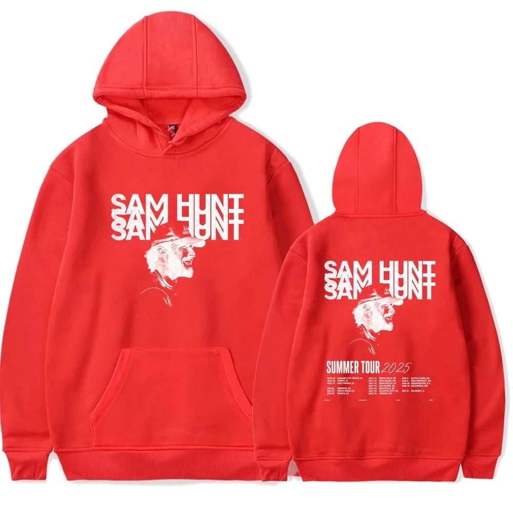 2025 Sam Hunt Tour Merch Unisex Oversized Fleece Hoodie - Graphic Print ...