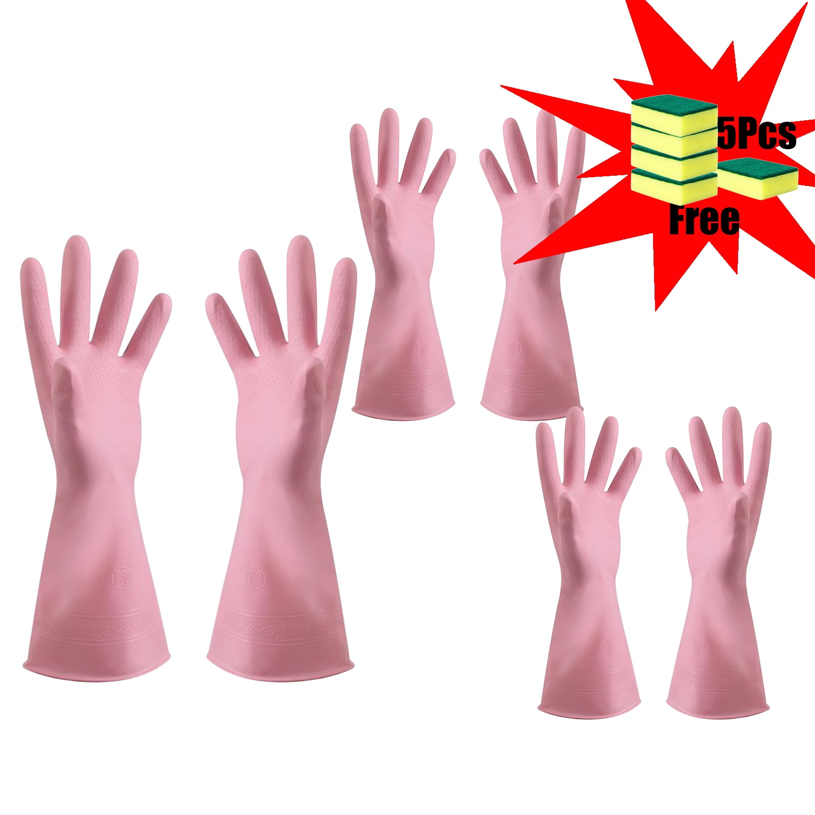 2025 Saving! Fanshiluo 3Pcs Rubber Dishwashing Gloves, Cleaning Dish ...