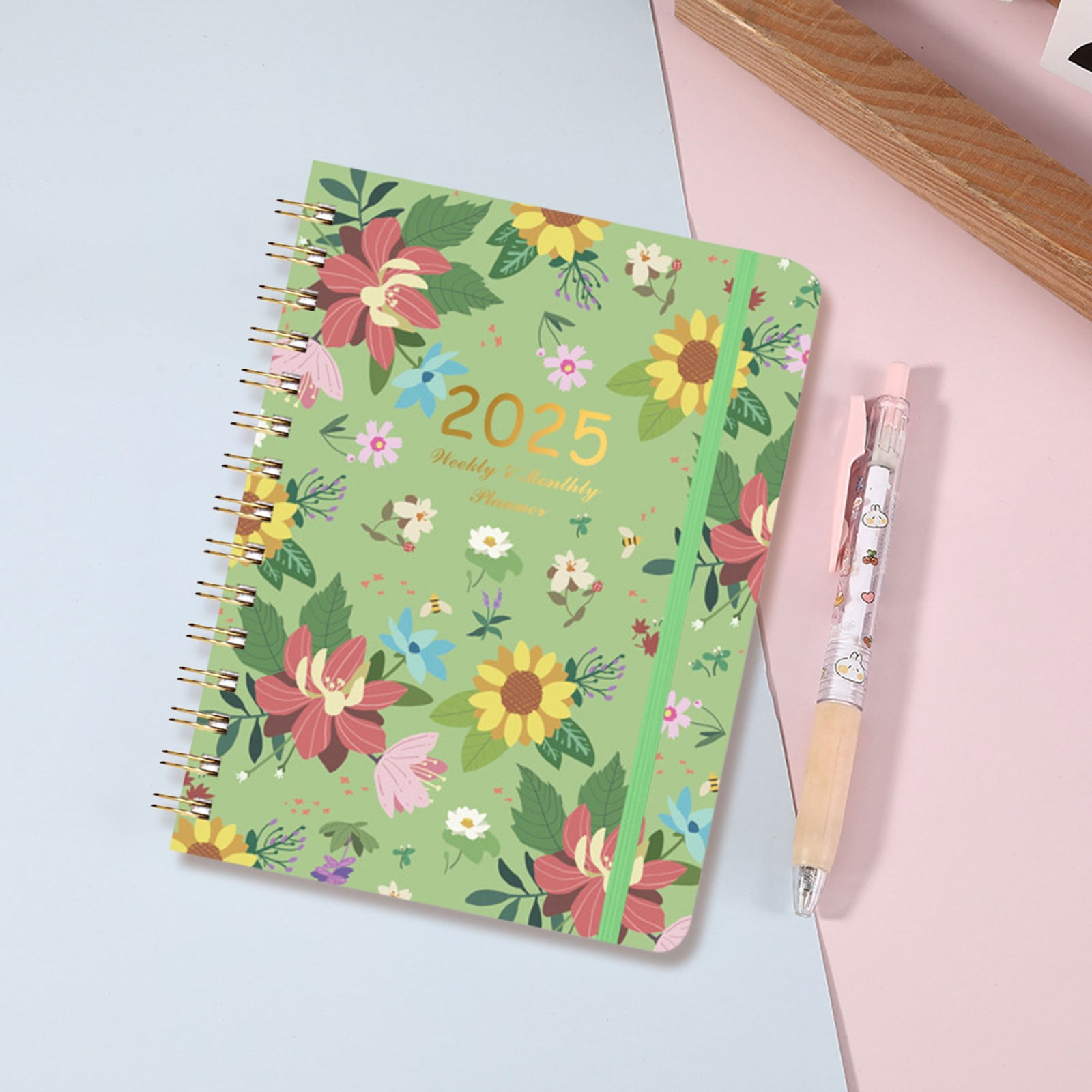 2025 Schedule Planner Punch Card Notebook Annual/monthly/weekly ...